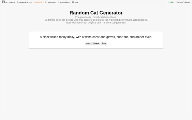 Random Cat Generator