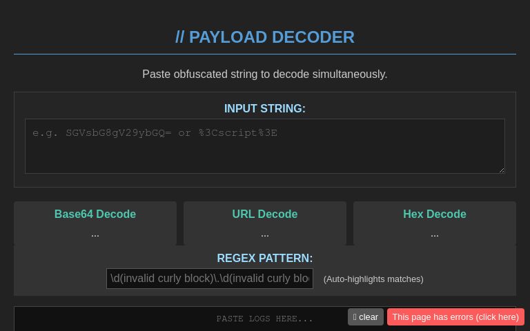 // PAYLOAD DECODER ― Perchance Generator