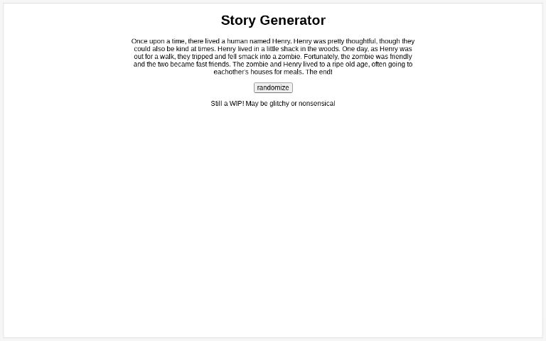 Story Generator