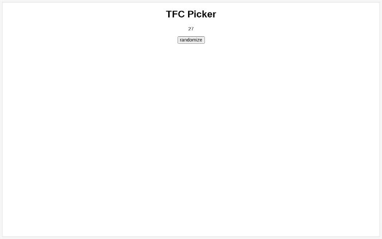 TFC Picker ― Perchance Generator