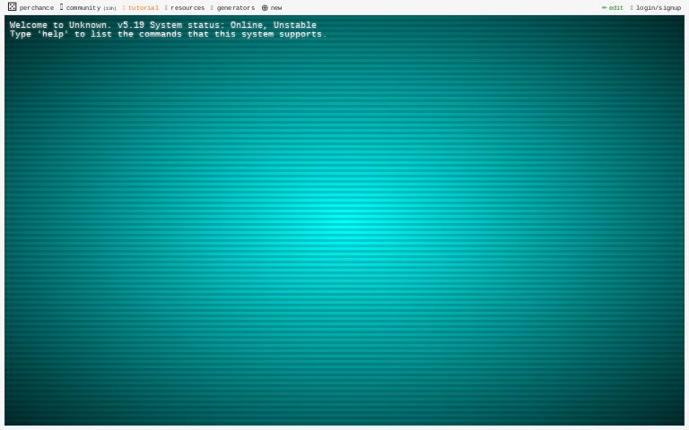 Unknown ― Perchance Generator