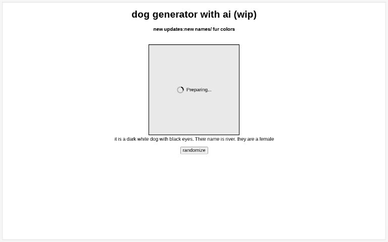 dog generator with ai (wip)