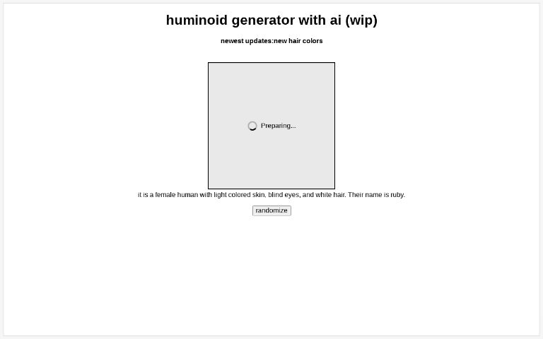 huminoid generator with ai (wip)