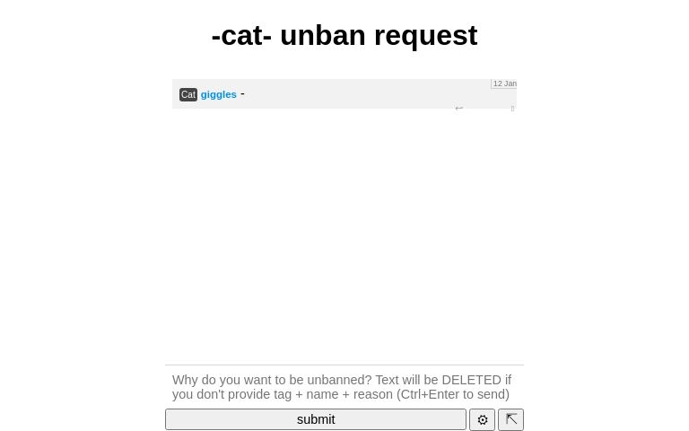 -cat- unban request ― Perchance Generator