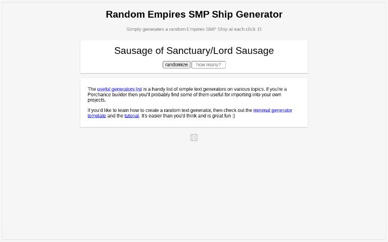 Random Empires SMP Ship Generator