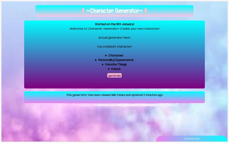 Character Generator