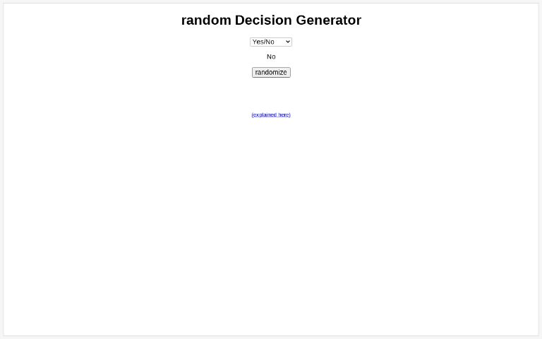 random Decision Generator