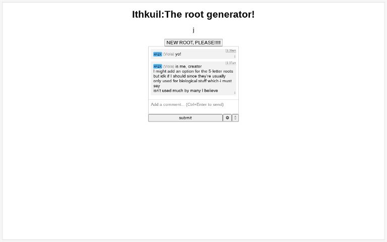 Ithkuil:The root generator!
