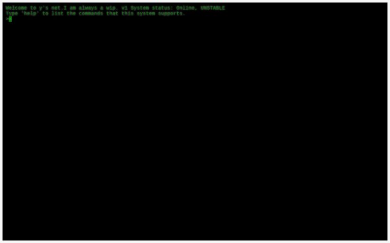 Interative Terminal Template ― Perchance Generator