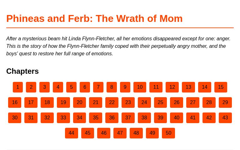 Phineas and Ferb: The Wrath of Mom ― Perchance Generator