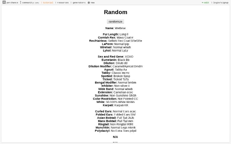 Random ― Perchance Generator