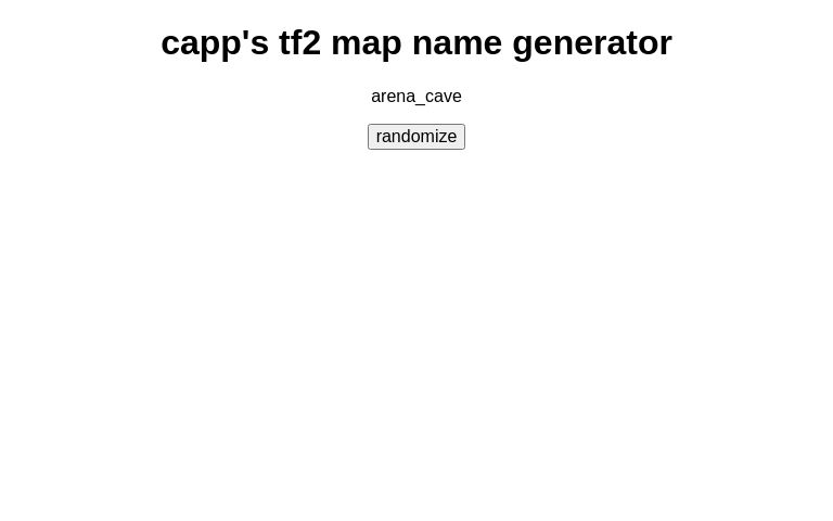 capp's tf2 map name generator