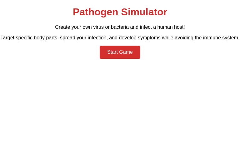 Pathogen Simulator ― Perchance Generator