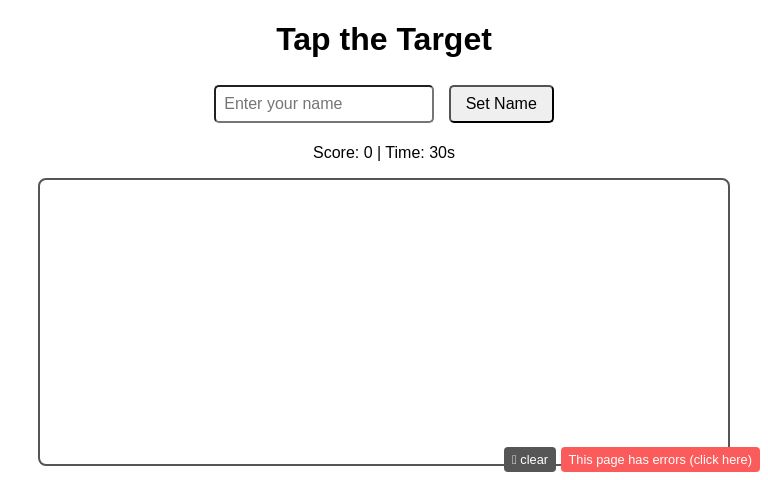 Tap the Target ― Perchance Generator