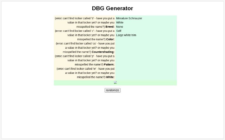 DBG Generator