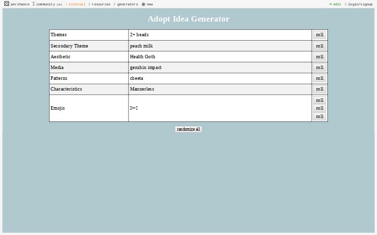Adopt Idea Generator