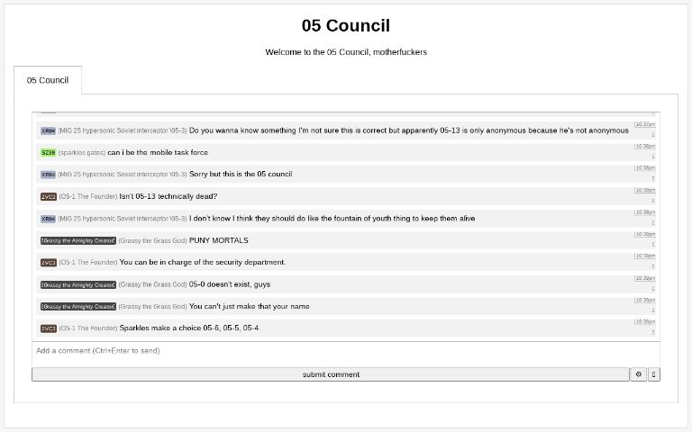 05 Council ― Perchance Generator