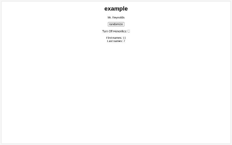example ― Perchance Generator