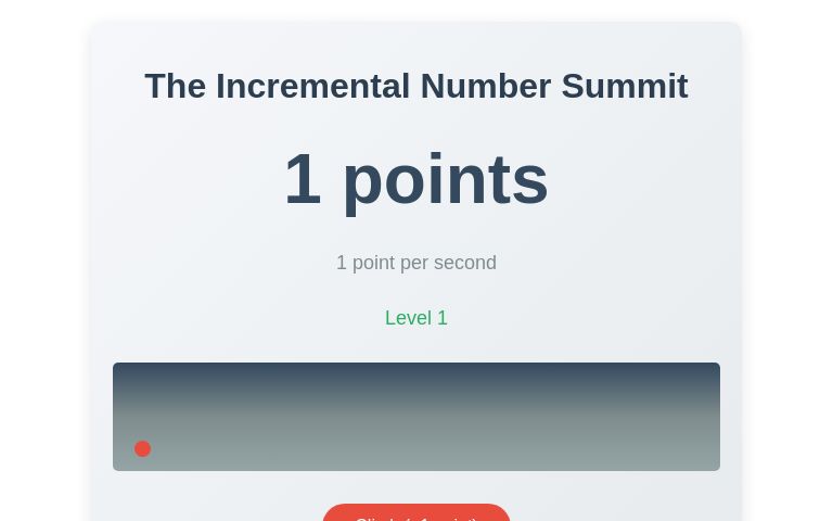 The Incremental Number Summit ― Perchance Generator