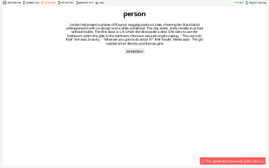 person ― Perchance Generator