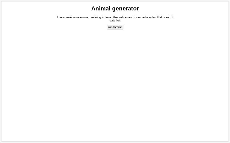 Animal generator