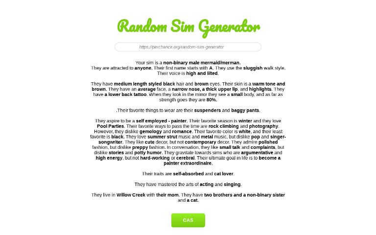 Random Sim Generator