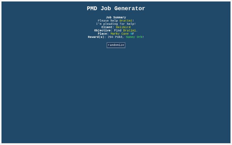 PMD Job Generator