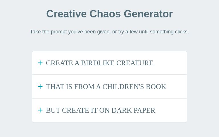 Creative Chaos Generator