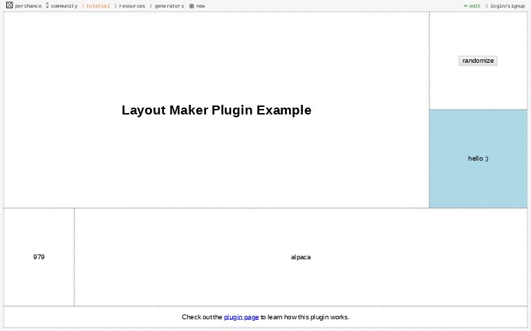 Layout Maker Plugin Example
