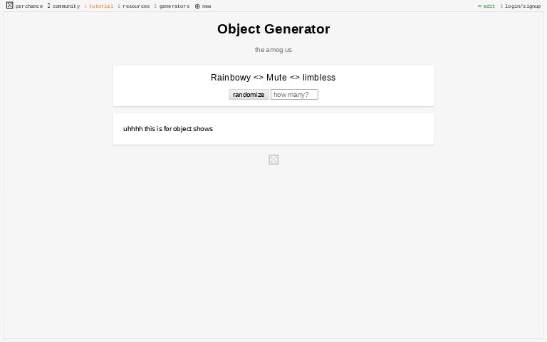 Object Generator