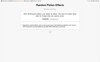 Random Potion Effects ― Perchance Generator