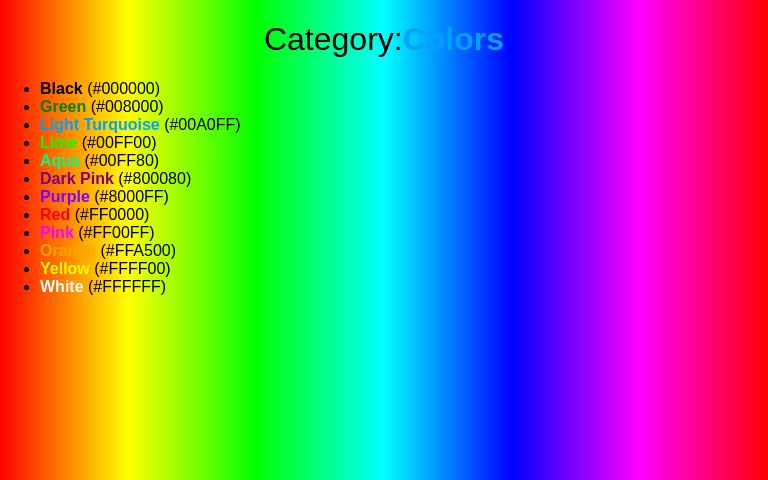 Category:Colors ― Perchance Generator