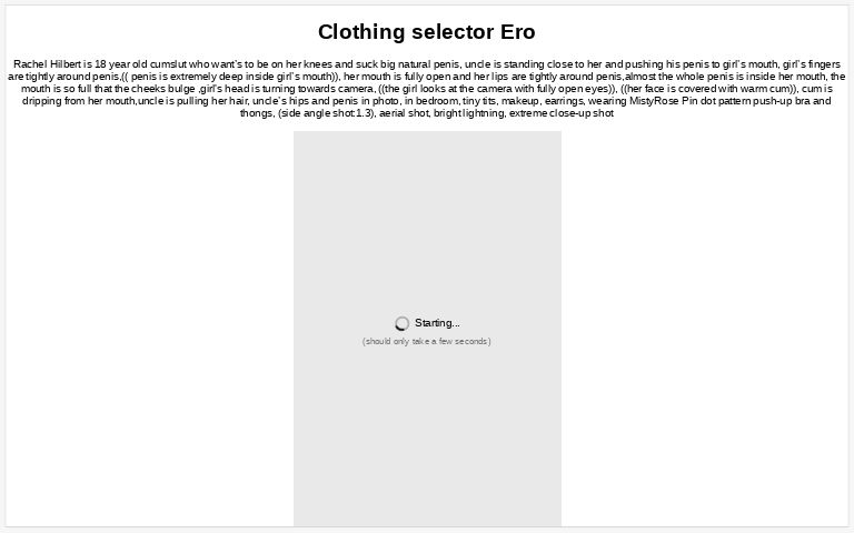 Clothing selector Ero ― Perchance Generator