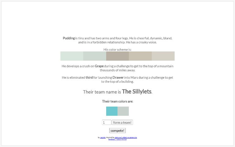 Object Show Character Generator