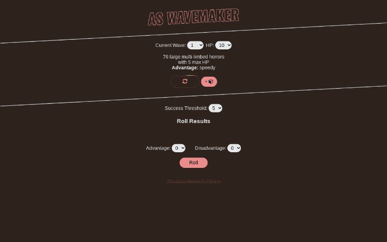 AS Wavemaker ― Perchance Generator