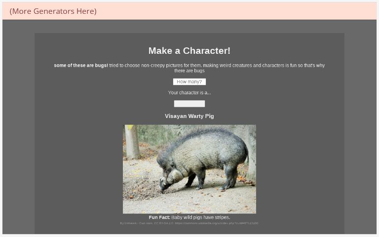 Random Animal Generator