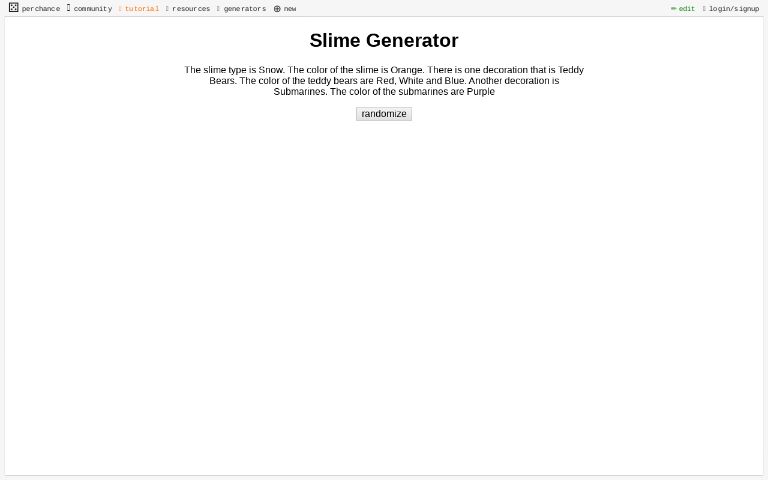 Slime Generator