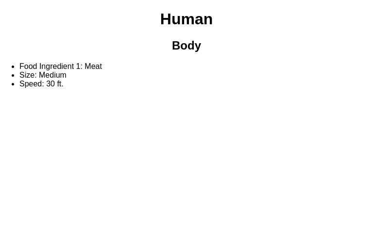Human ― Perchance Generator