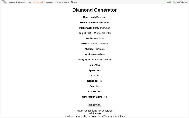 Diamond Generator
