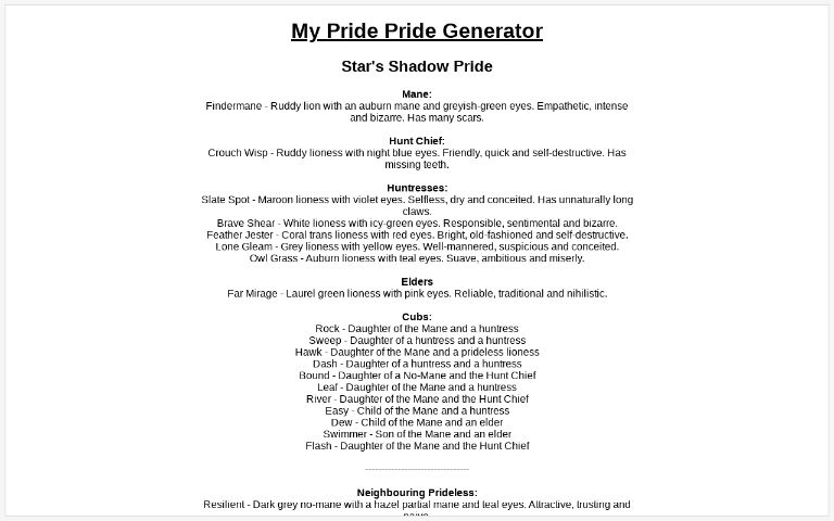 My Pride Pride Generator