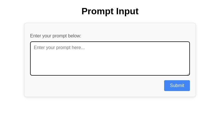 Prompt Input ― Perchance Generator