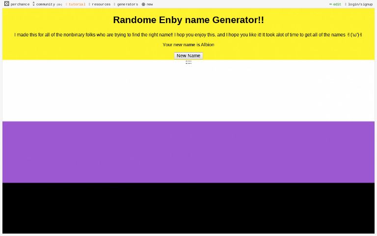 Randome Enby name Generator!!