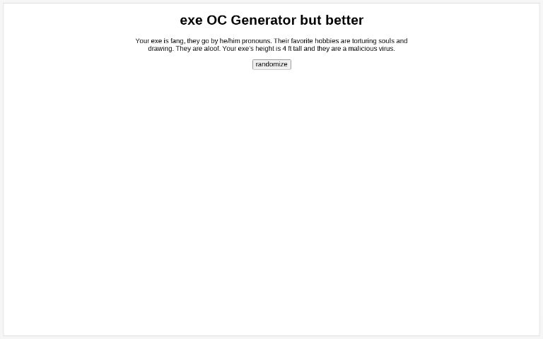 exe OC Generator but better