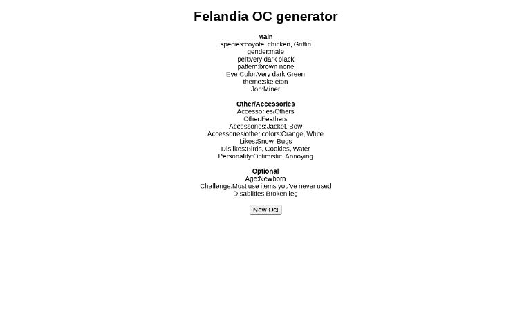 Felandia OC generator