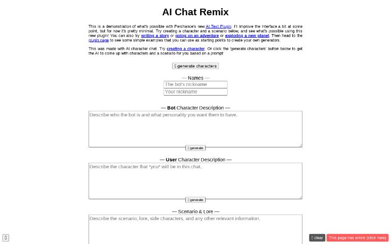 AI Chat & Roleplay (free, no sign-up, fast, unlimited)