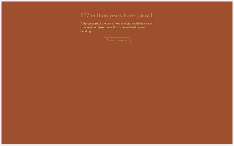 Speculative Evolution Generator V7
