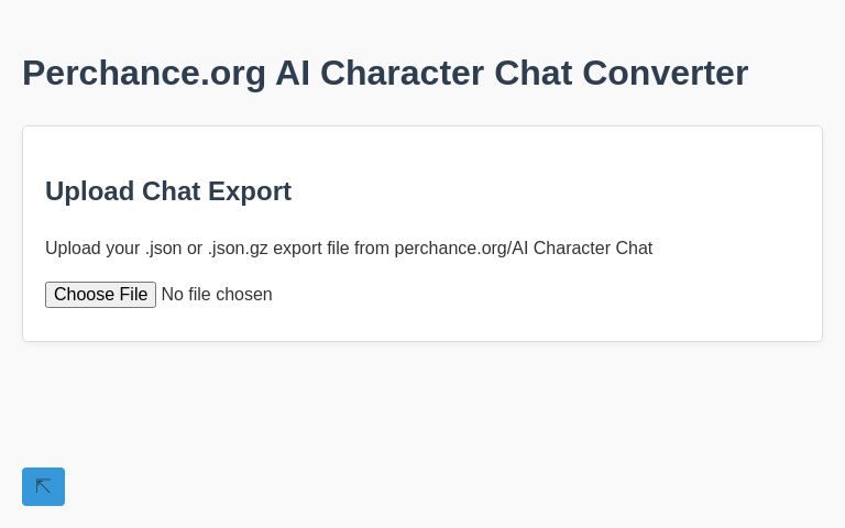 AI Character Chat Converter