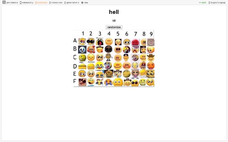 hell ― Perchance Generator