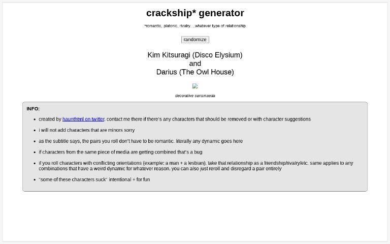 crackship* generator