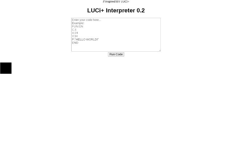 LUCi+ Interpreter 0.2 ― Perchance Generator